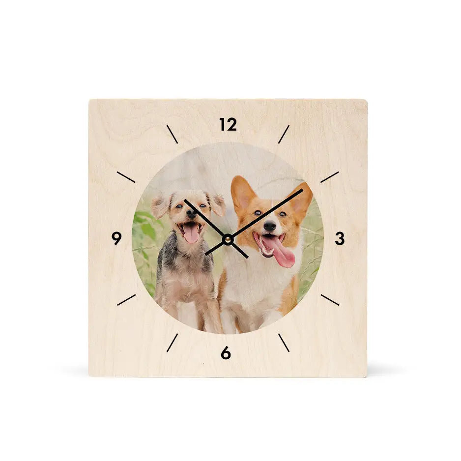 12x12 Circle Personalized Clock for Your Home – Woodsnap